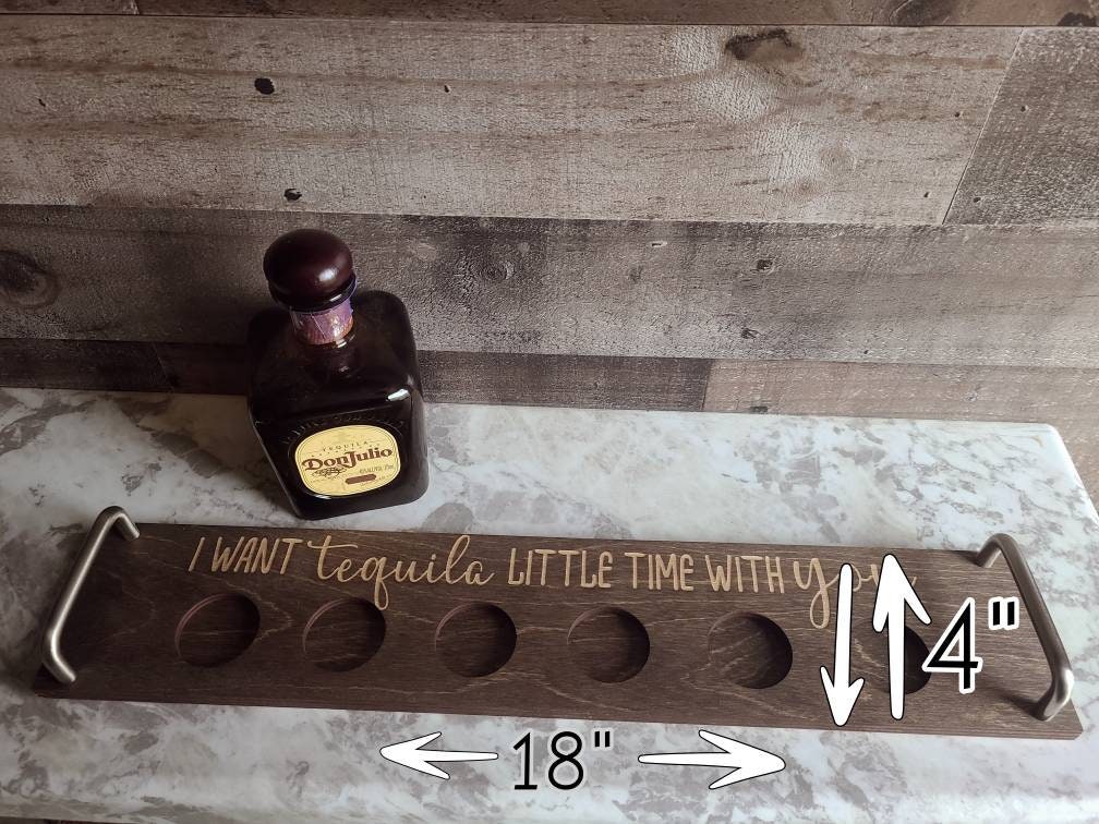 Shot Flight Liquor Flight Tray Bar Decor Wedding Gift | Etsy