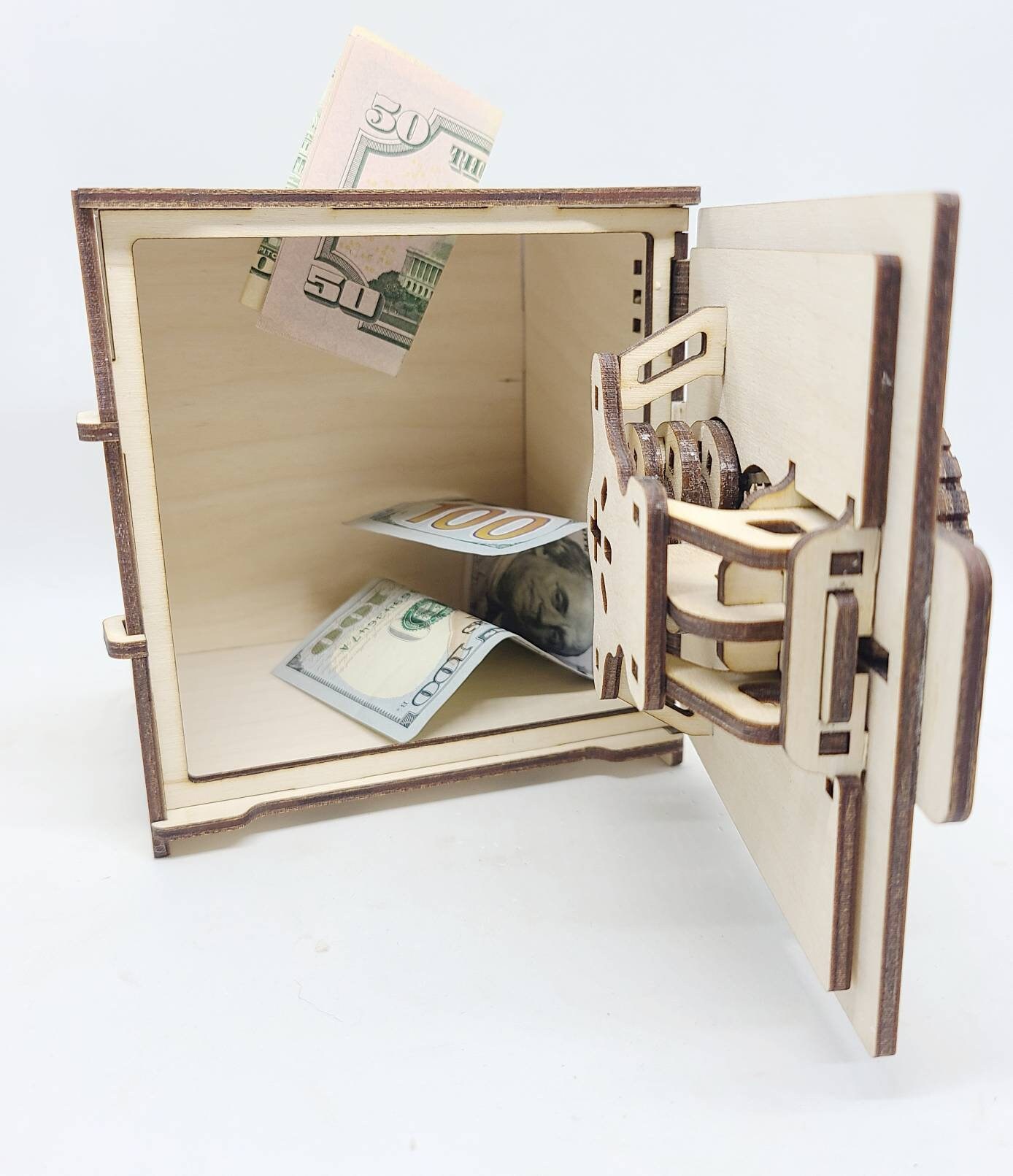 Wooden Safe piggy Bank Safe Office Decor Home Decor - Etsy