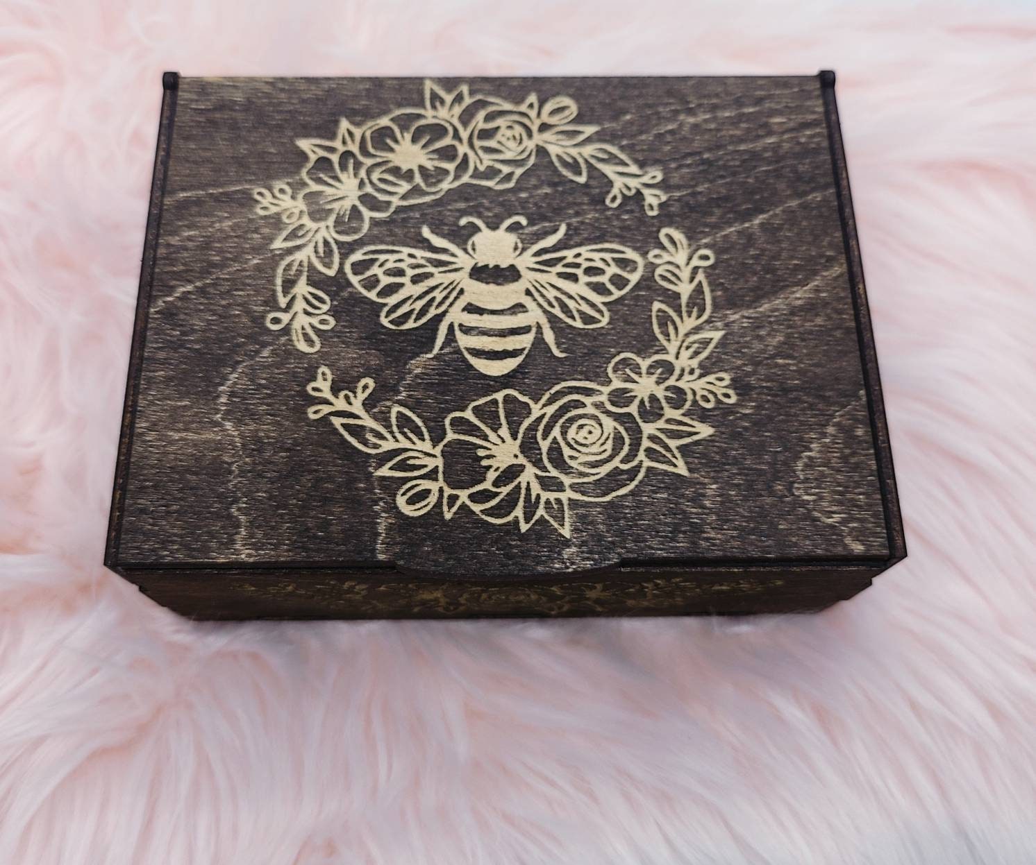 Floral Bee Keepsake Box Jewelry Box Memory Box Mothers | Etsy