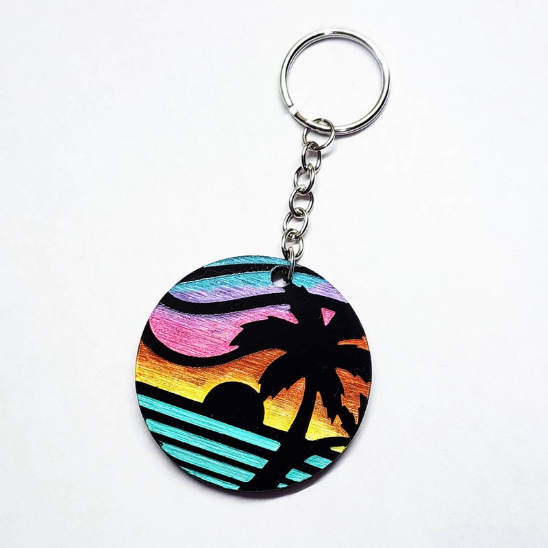 Tree Keychain - Etsy