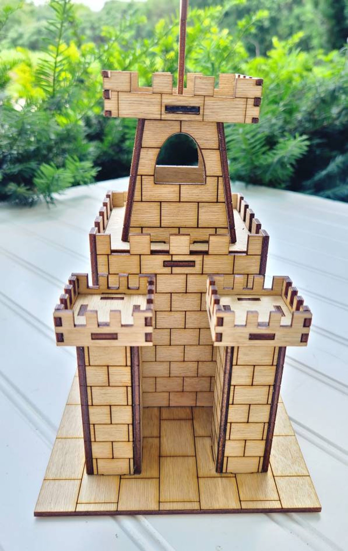 Wooden Castle Kids Play Castle Mini Dolls Castle Kids - Etsy