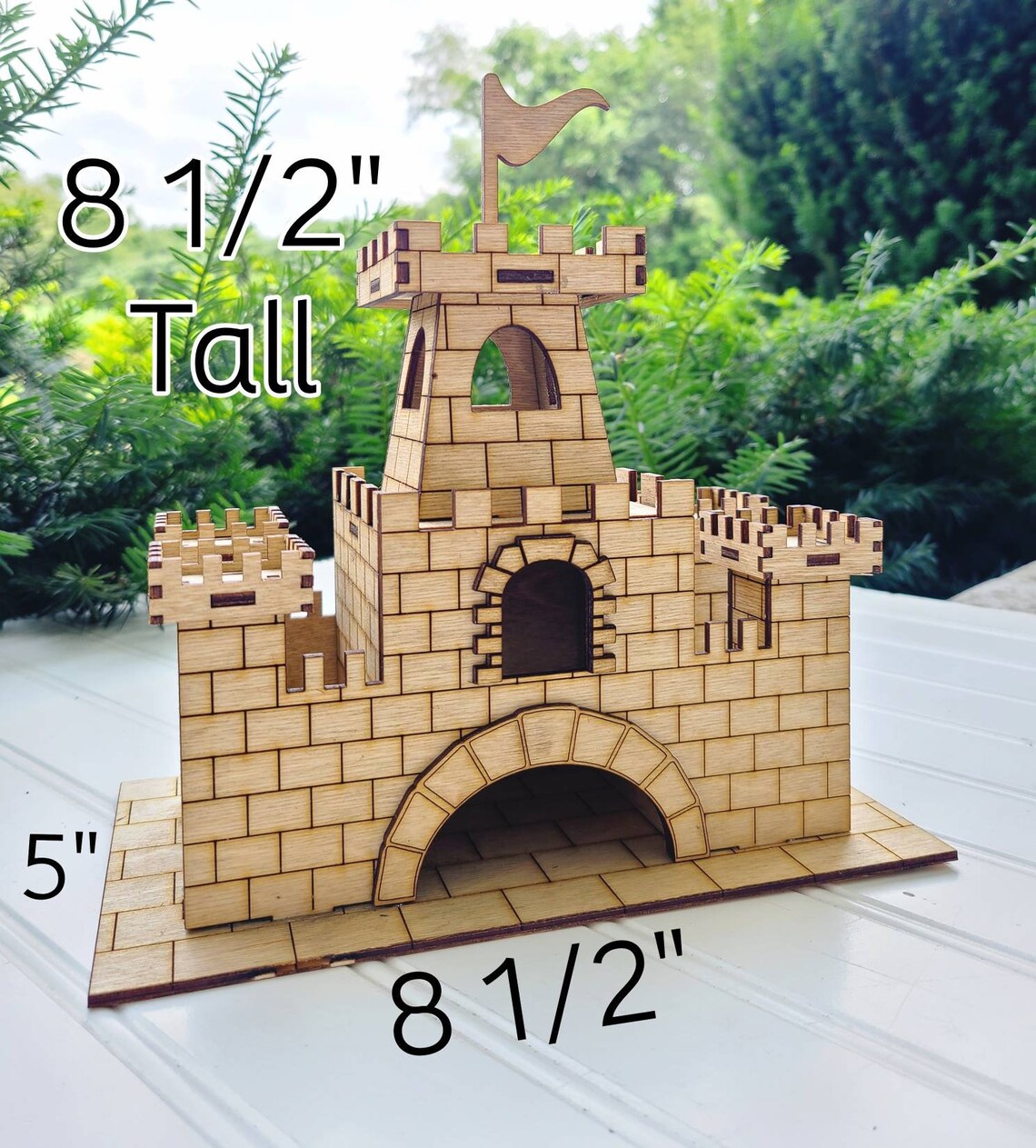 Wooden Castle Kids Play Castle Mini Dolls Castle Kids - Etsy