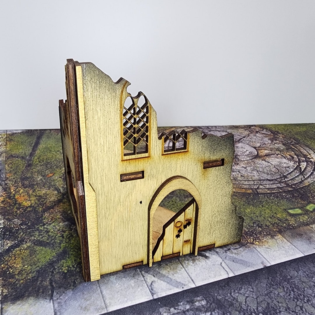 Warhammer Terrain Table Top Game Terrain Church Ruins Model - Etsy