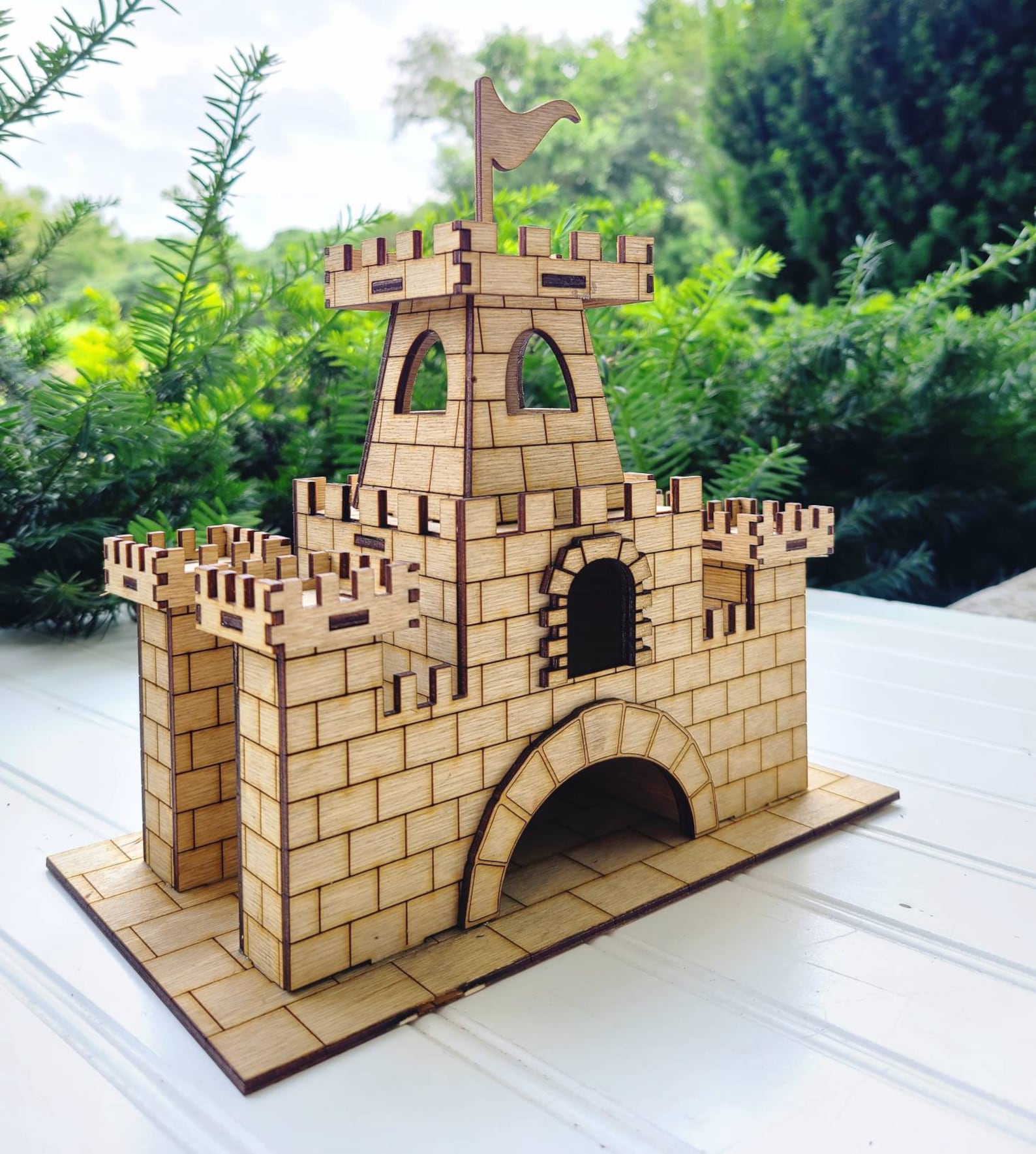 Wooden Castle Kids Play Castle Mini Dolls Castle Kids - Etsy