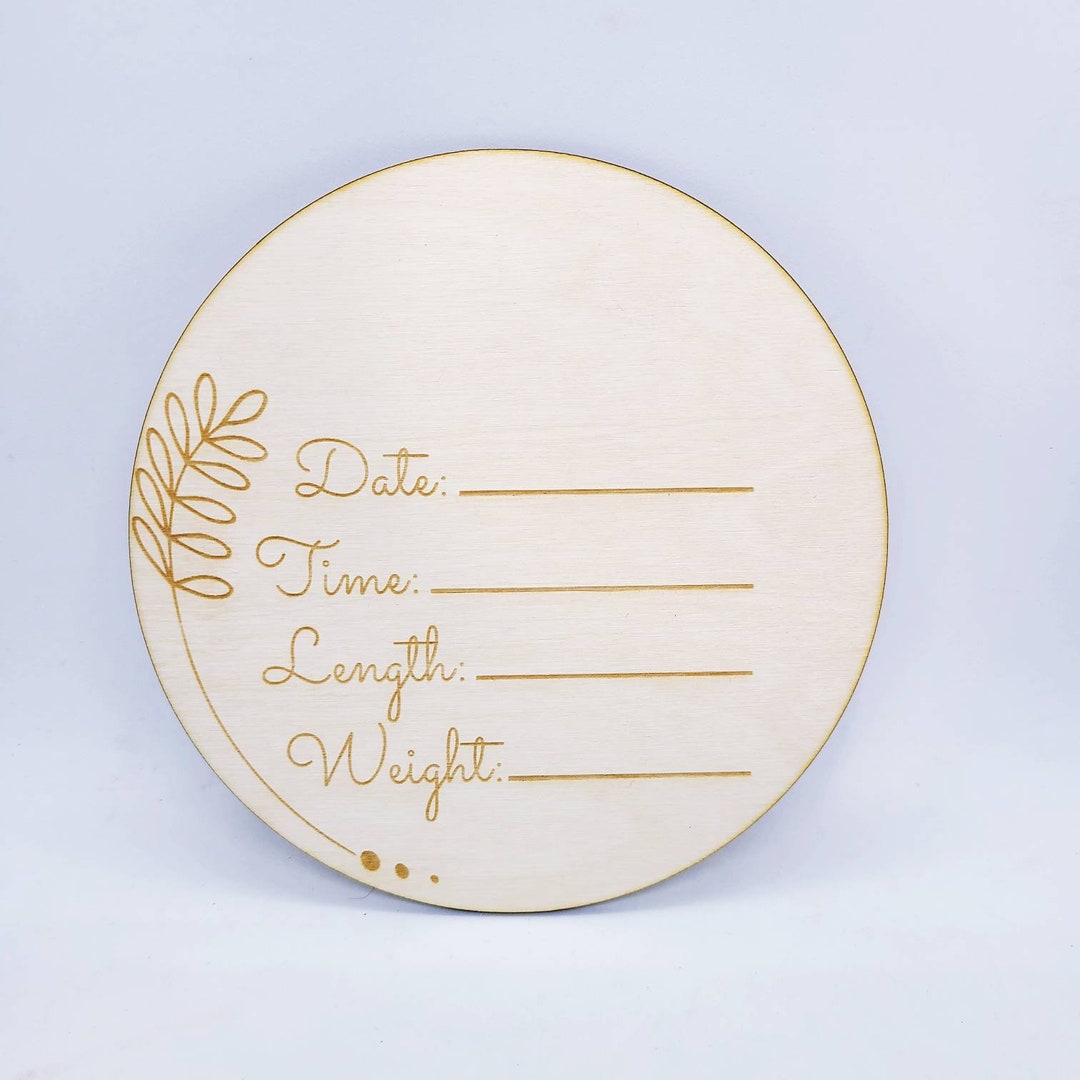 Newborn Announcement Sign Baby Name Sign Newborn Photo - Etsy