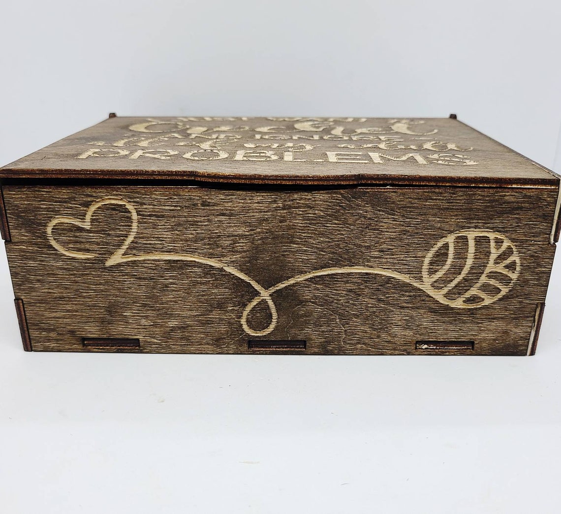 Crochet Hook Box Crochet Supply Storage Crochet Humor - Etsy