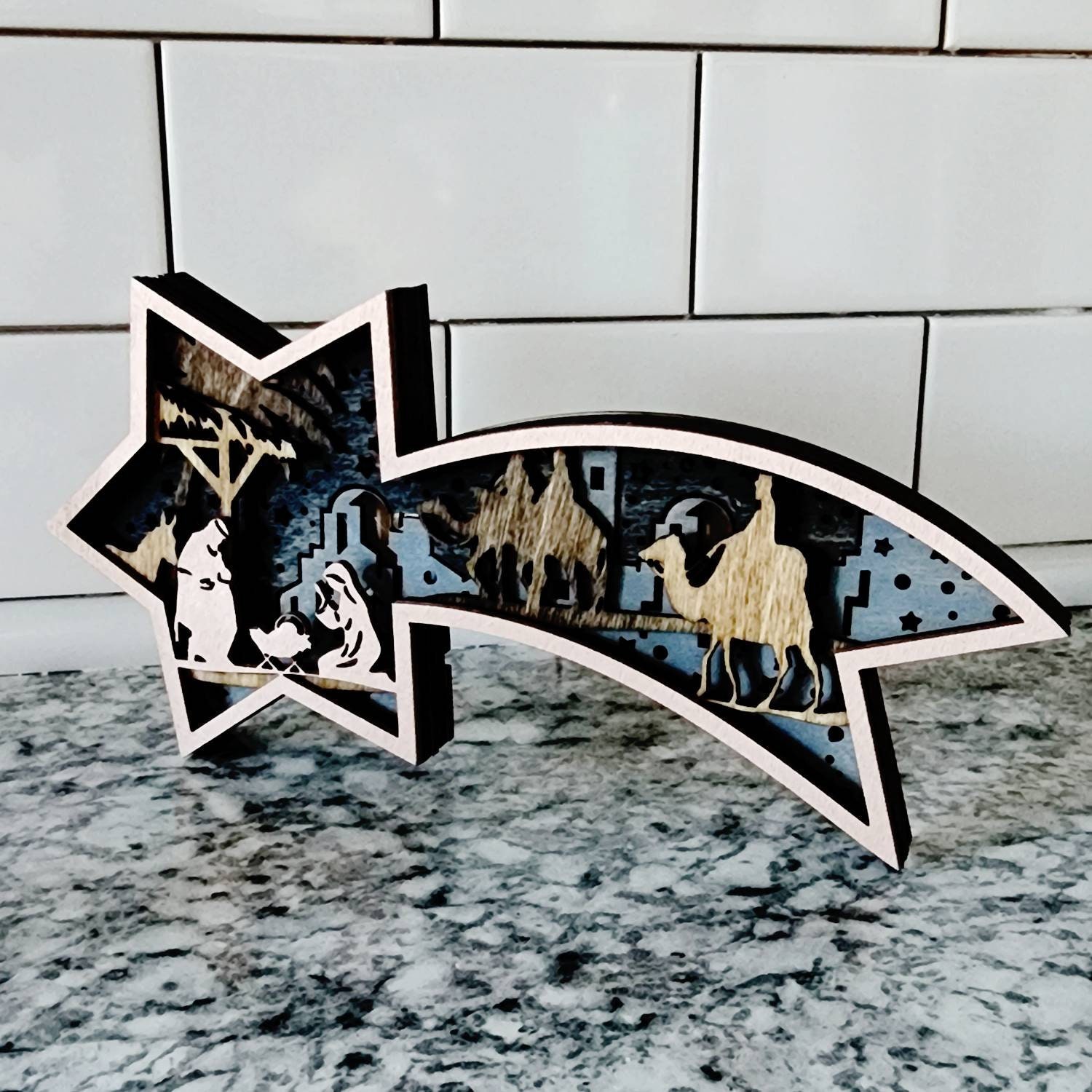3D Light up Nativity Scene: Hand Painted Christmas Decor - Etsy