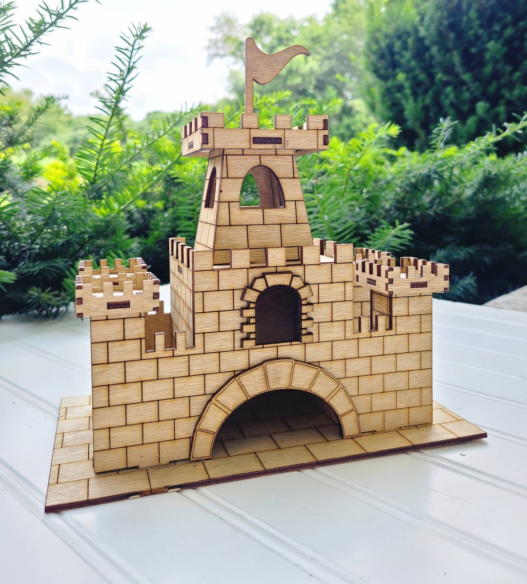 Wooden Castle - Kids Play Castle - Mini Dolls Castle - Kids Pretend ...