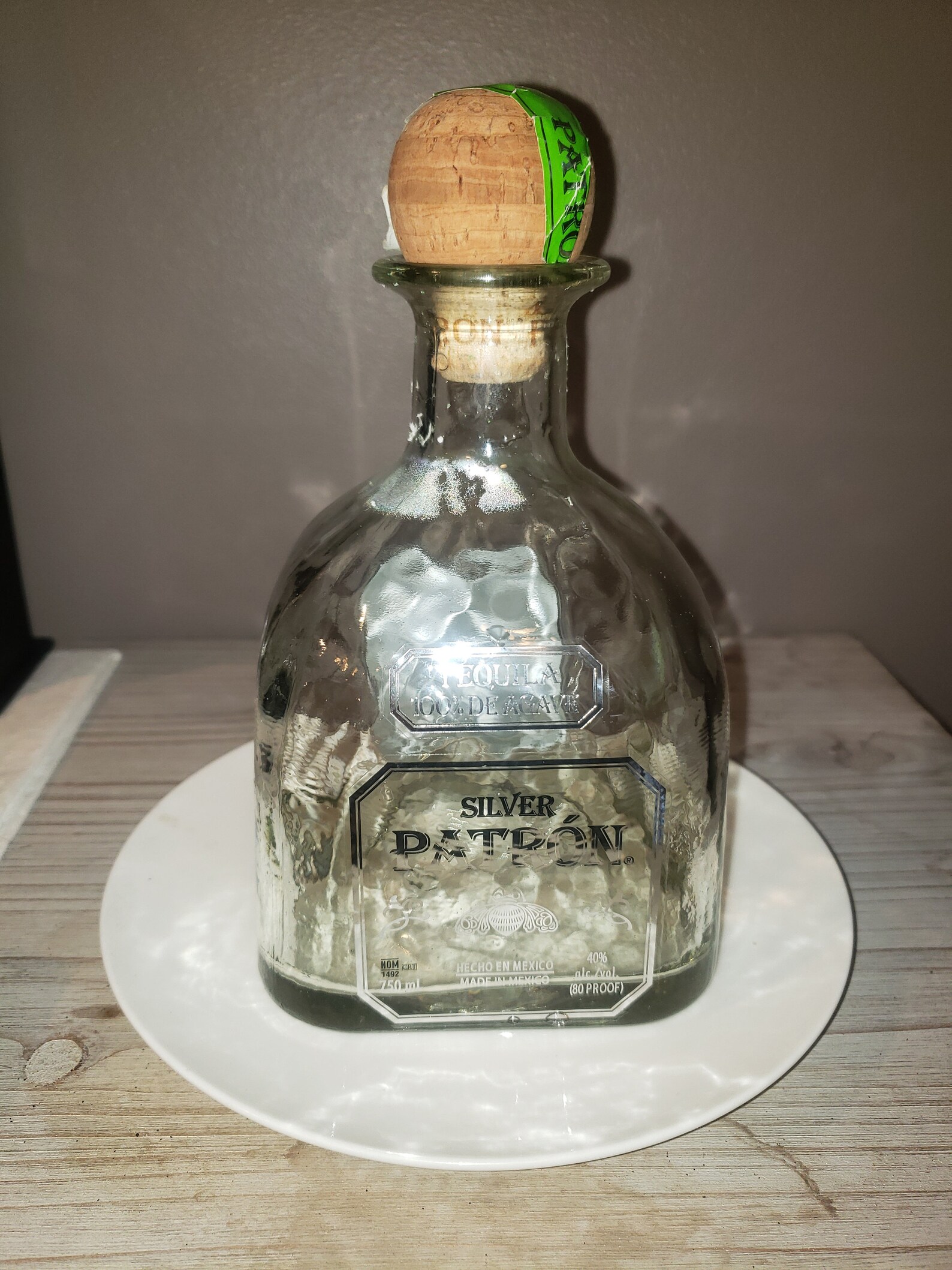 750ml Empty Patron Glass Bottles for Crafting DIY Lamps - Etsy