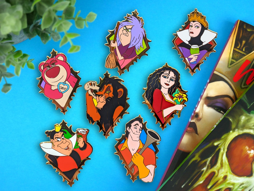 Dinsney Villains Enamel Pins (series 2) - Etsy