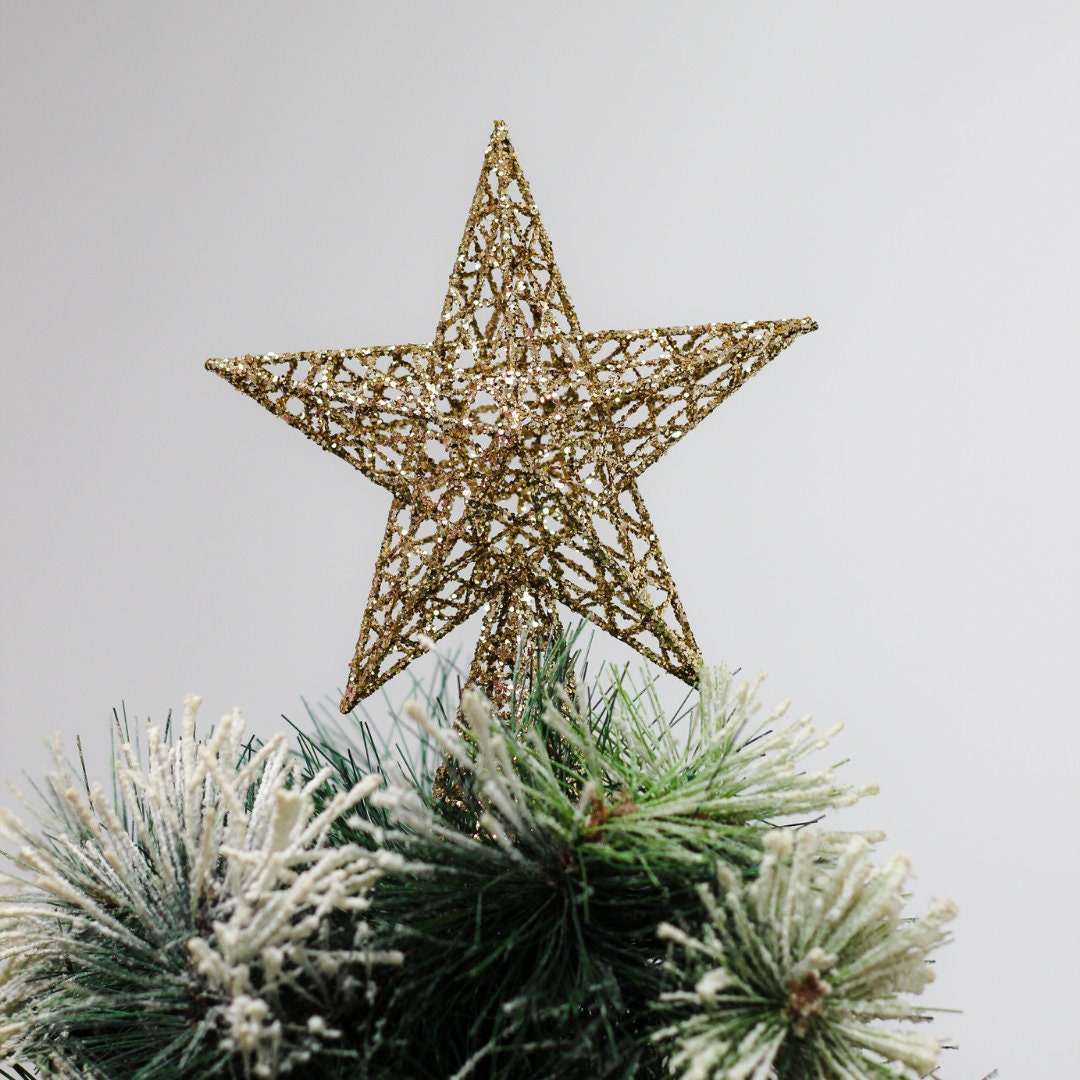 Glitter Star Tree Topper the Finishing Touch to Your - Etsy