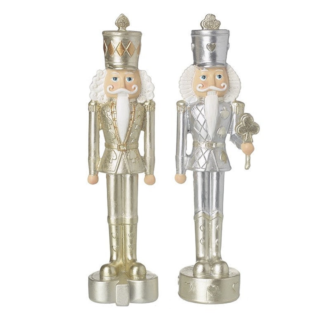 Small Gold & Silver Nutcracker Pair - Etsy