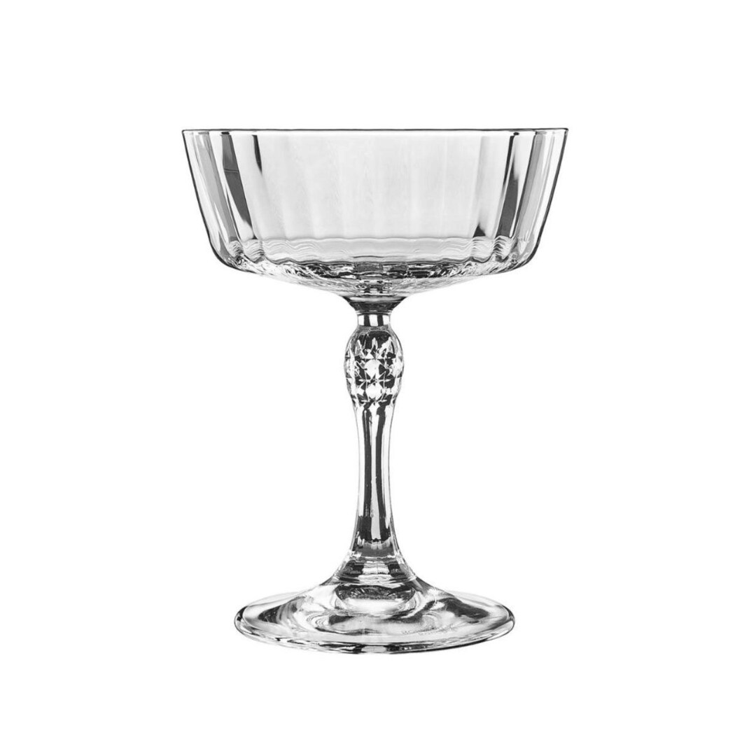 Art Deco Style Champagne Cocktail Saucer Italian Glassware - Etsy