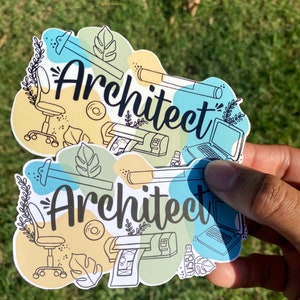 Architect Sticker Arch Sticker Pegatina De Arquitecto/a - Etsy