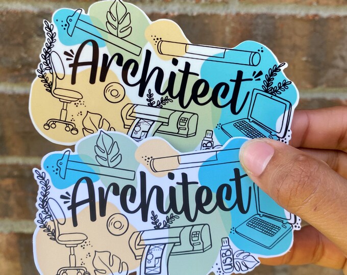 Architect Sticker Arch Sticker Pegatina De Arquitecto/a - Etsy