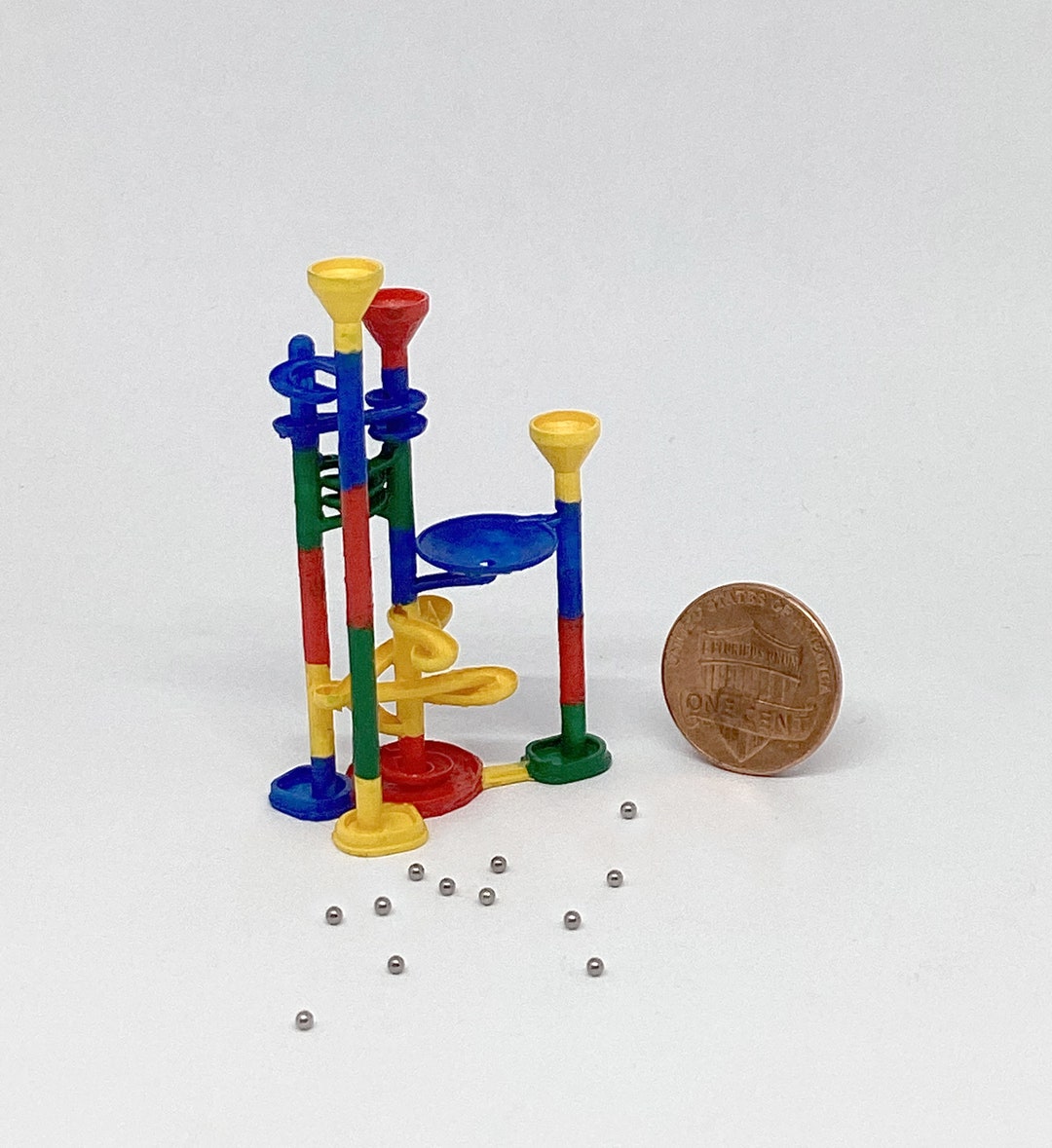 MADE-TO-ORDER Tiny Marble Run Toy - Includes 12 Metal "balls" - Etsy