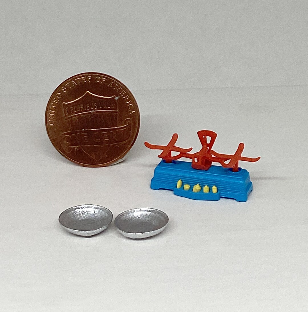 SUPER TINY - Dollhouse Childs' Blue and Red Toy Scale! (1:12 Scale Toy ...