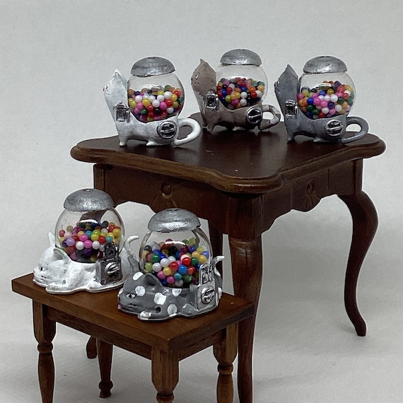 Kitty Gumball Machines 1:12 Scale Miniature for Your - Etsy