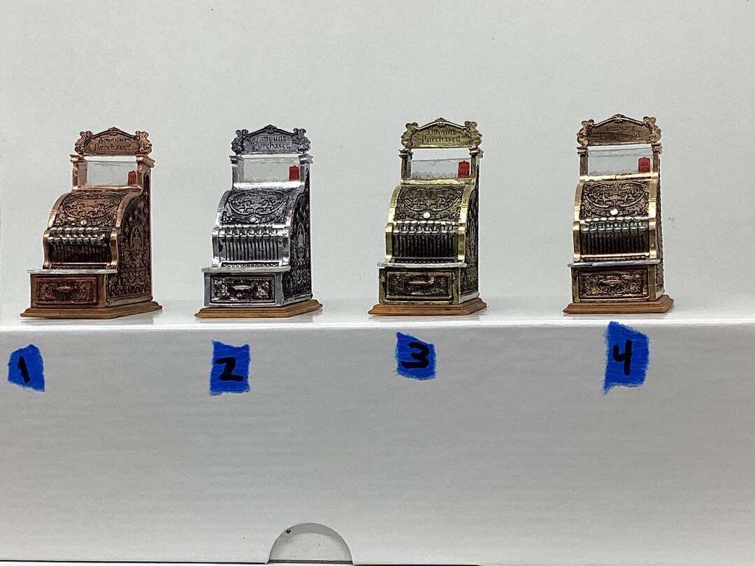 MADE-TO-ORDER - Vintage Cash Register (1:12 Scale for Your Miniature ...