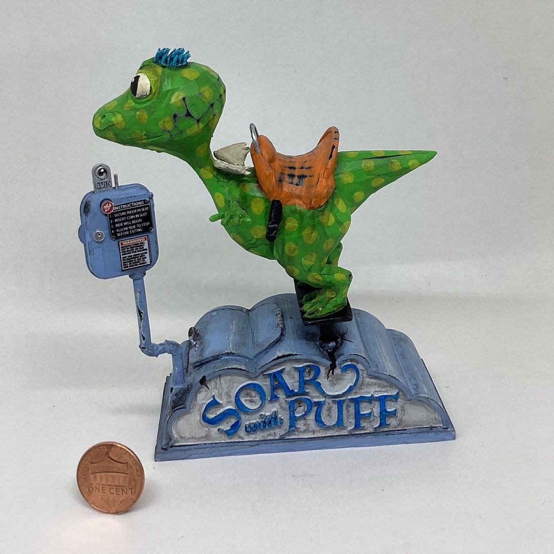MADE-TO-ORDER Magical Puff the Dragon Kiddie Ride (1:12 Scale for Your ...