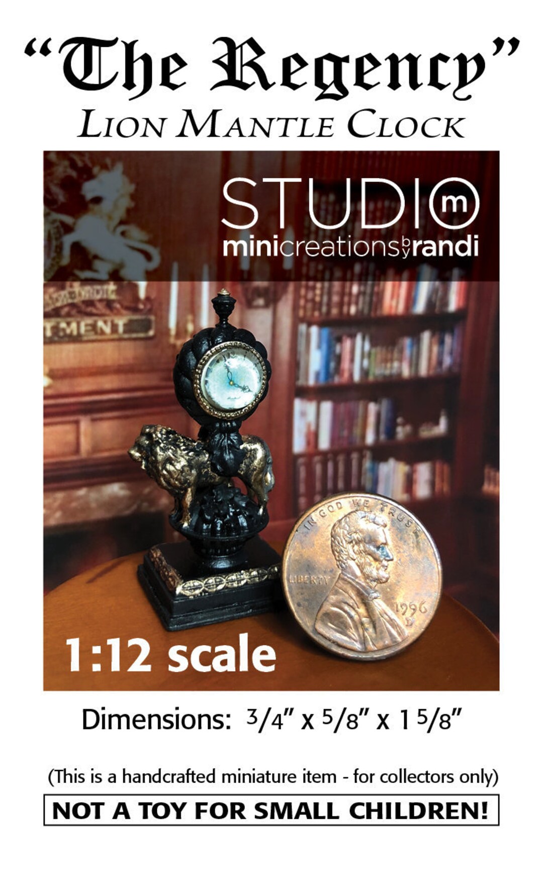 Regency Lion Mantle Clock - Etsy