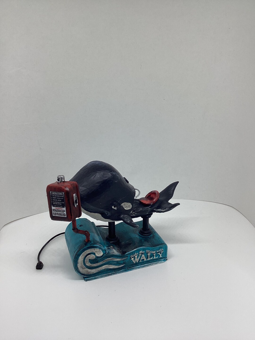 MADE TO ORDER - Wally Whale Kiddie Ride (1:12 Scale Miniature) - Etsy