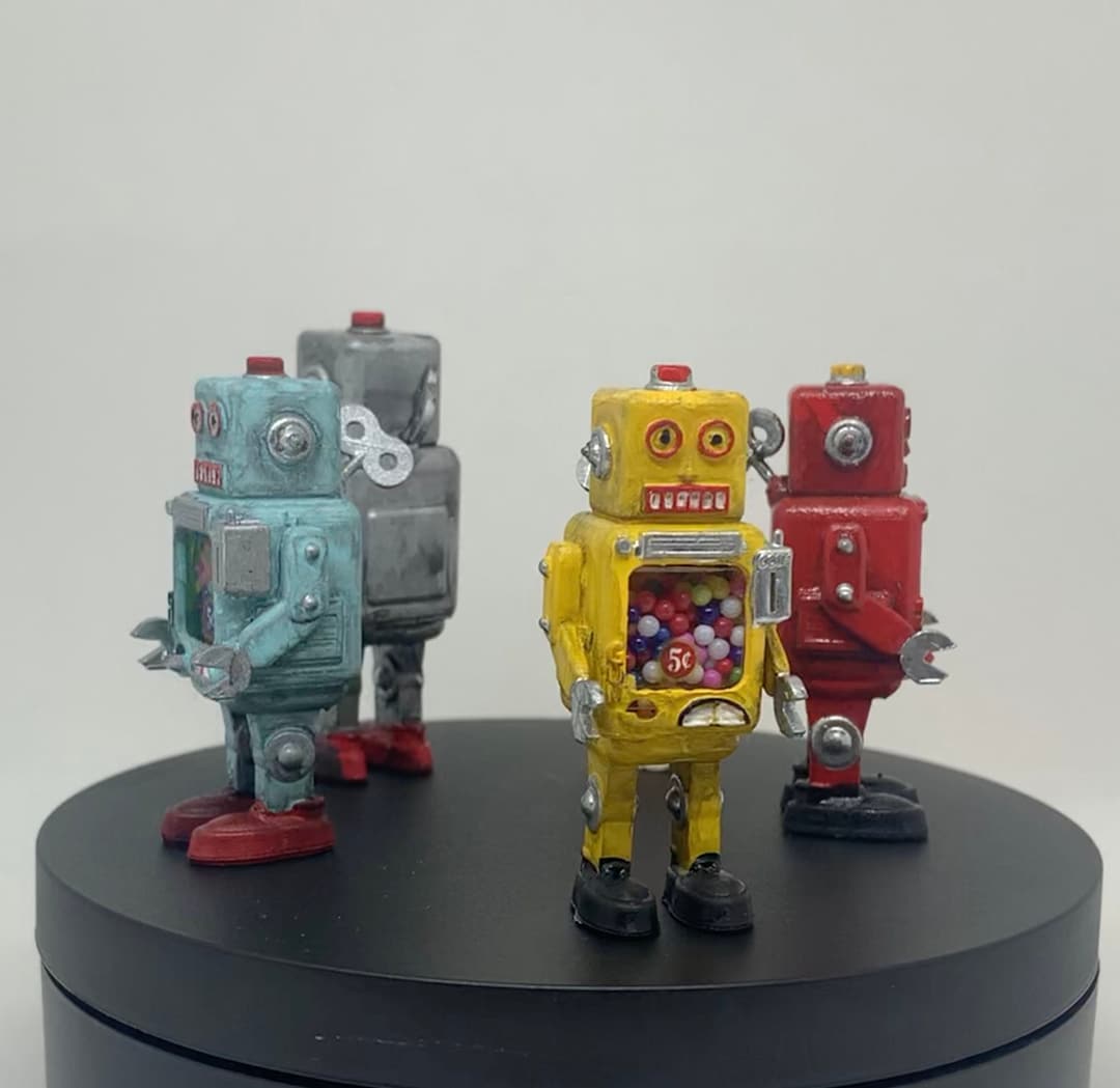 Retro-robot Gumball Machine - Made-to-order (1:12 Scale for Your ...