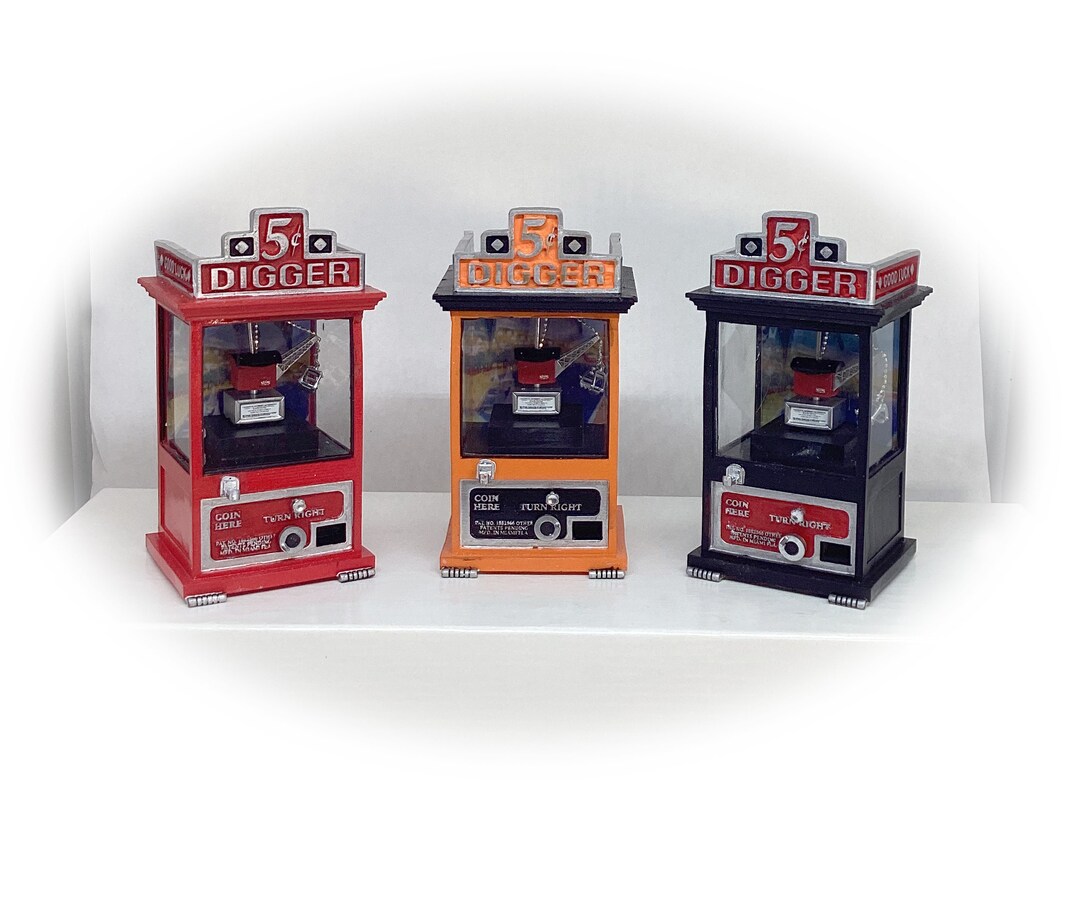 Miniature Digger Claw Machine (pick Your Favorite Color) Ready to Fill ...