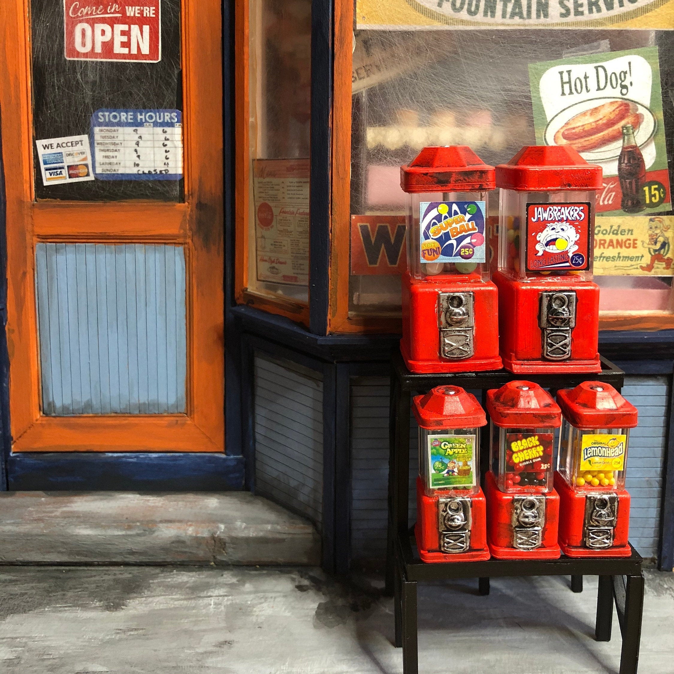 Storefront Machines & Display Rack (1:12 Scale Miniature) - Etsy