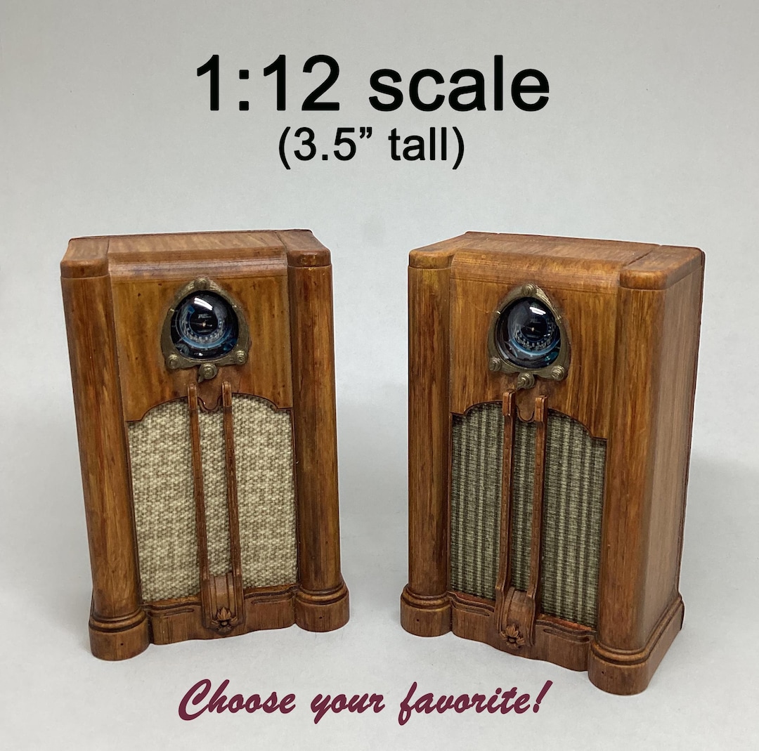 MADE-TO-ORDER Nostalgic Zenith Floor Radio (1:!2 Scale for Your ...