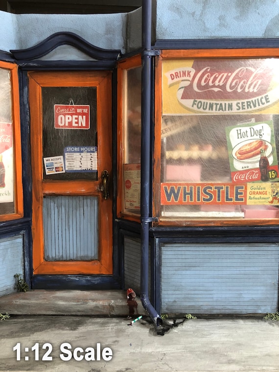 1:12 Cafe/bakery Storefront Diorama & Display Box | Etsy UK