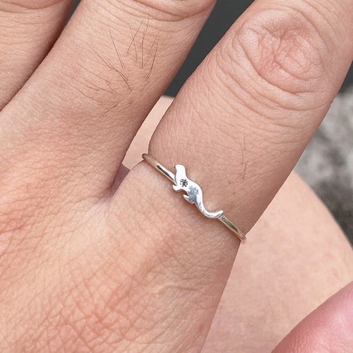 Lover Sea Otter Ring Sterling Silver Otter Ring Gift for - Etsy