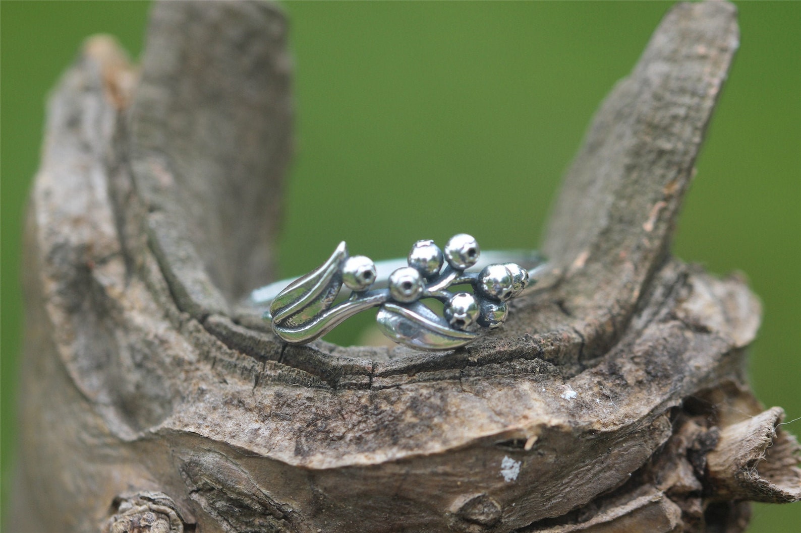 925 Silver Blueberry Ring - Etsy