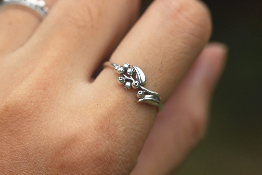 925 Silver Blueberry Ring - Etsy