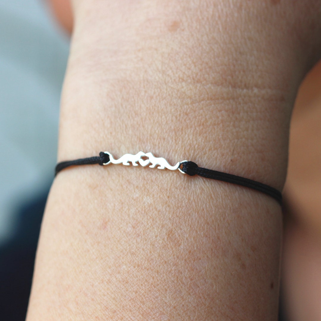 925 Silver Kiss Otter Bracelet - Etsy