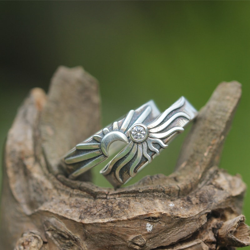 Sun and Moon Ring - Etsy