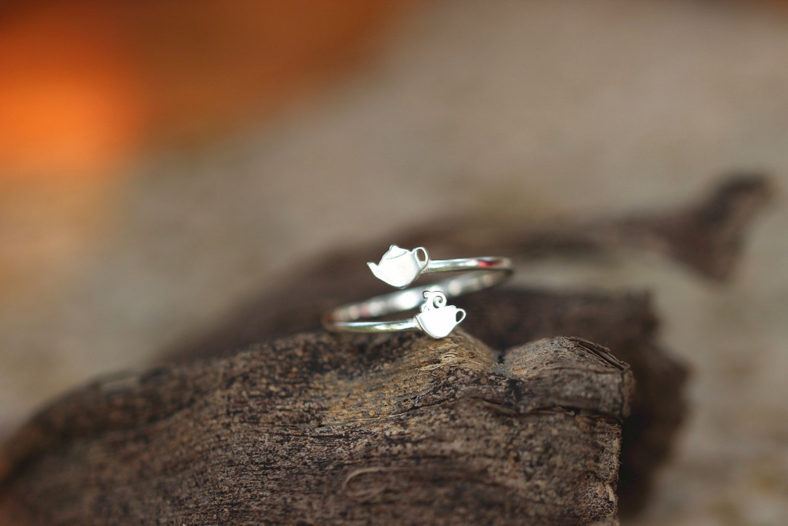 925 Silver Teacup Ringcup Ringcoffee Cup Ringteapot - Etsy