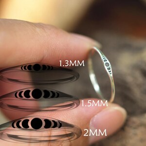 Silver Moon Phase Ring,tiny Moon Ring,half Moon Ring,silver Moon Ring,midi Jewelry - Etsy