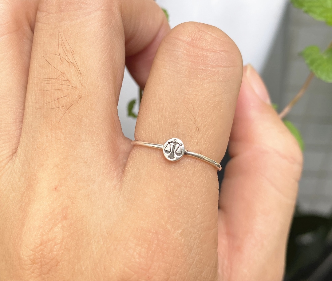 925 Silver Scales of Justice Ring,silver Justice Ring,balance Jewelry ...