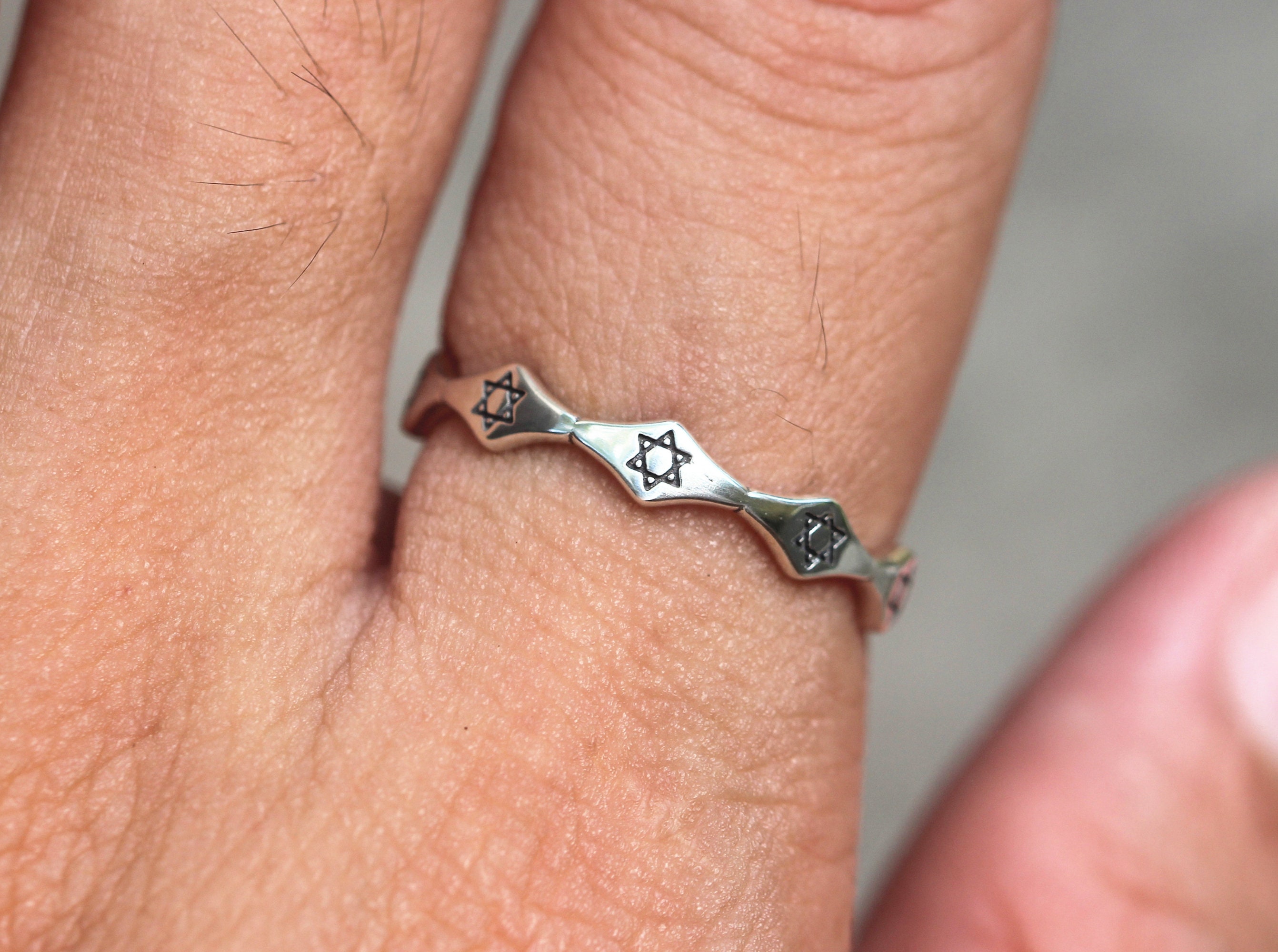Silver Five Star Ring,sunshine Jewelry - Etsy