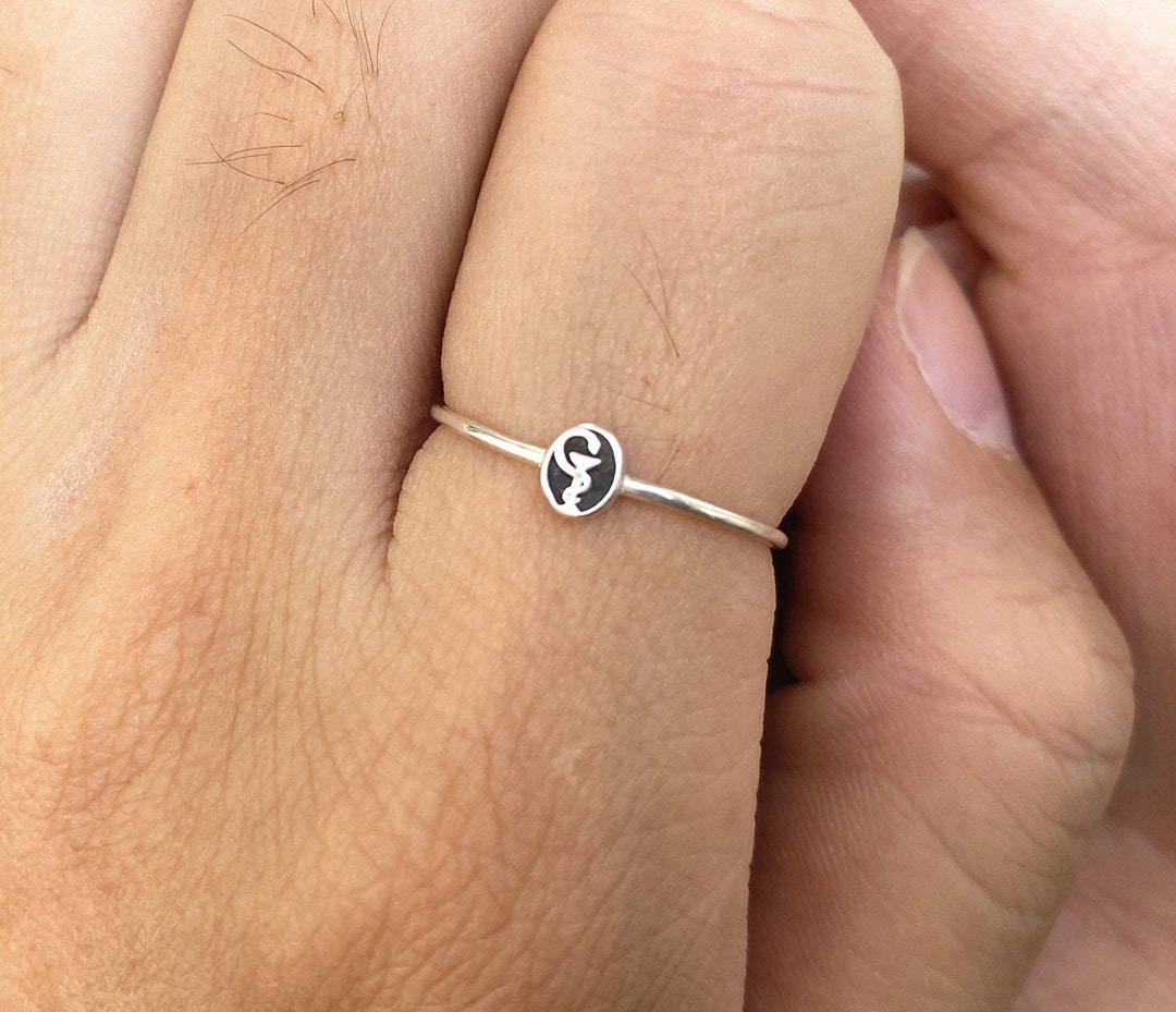 925 Silver Snake Medical Symbol Ring: Pharmacy Jewelry - Etsy