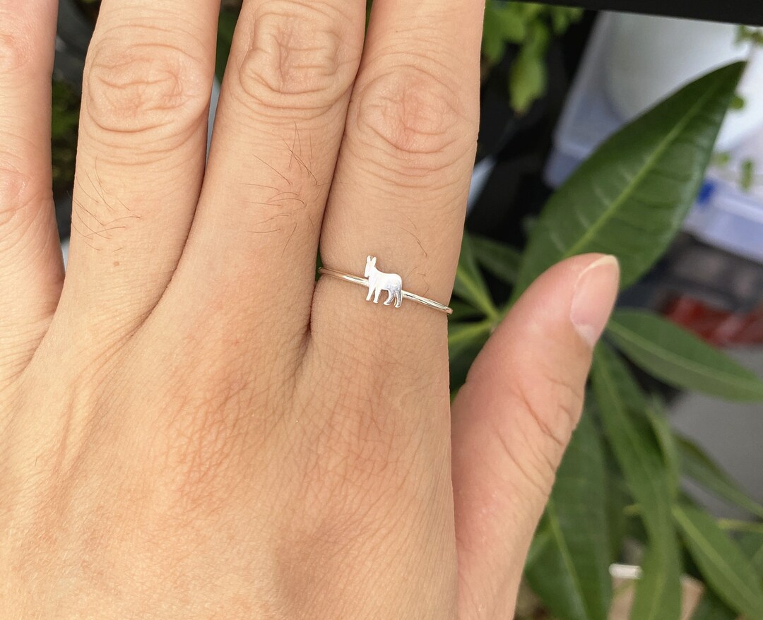 925 Silver Donkey Ring - Etsy