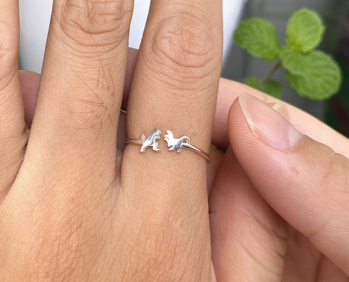 925 Silver Dinosaur Ring - Etsy