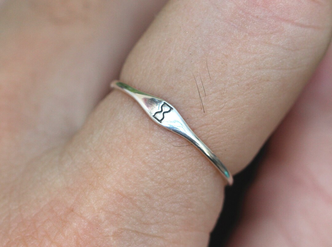 925 Silver Hourglass Ring,silver Midi Infinite Jewelry - Etsy