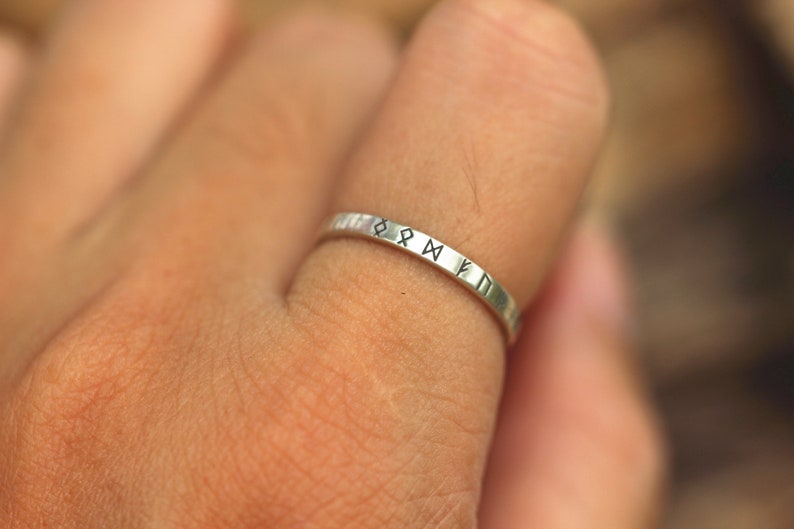 925 Silver Rune Ring,silver Band Ring,custom Band Jewelry - Etsy