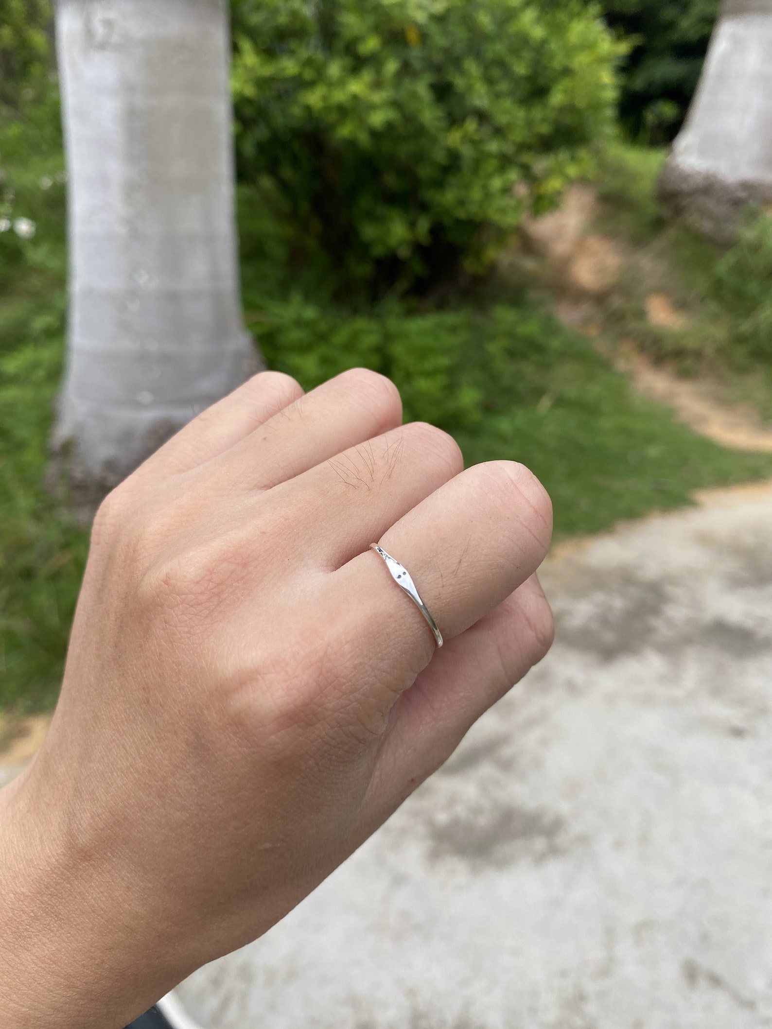 925 Silver Semicolon Ringtiny Dot Ringhealth Awareness | Etsy