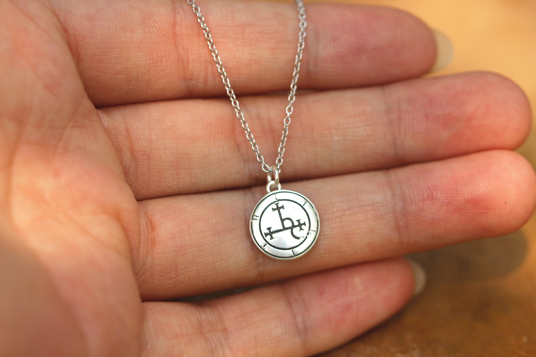 925 Silver Lilith Sigil Necklacesigil of Lilithseal of - Etsy