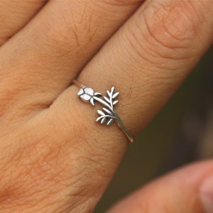 925 Silver June Birth Flower Ring,rose Ring,rose Flower Jewelry,floral ...