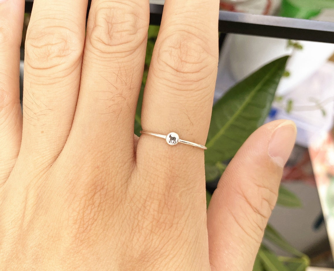 925 Silver Donkey Ring - Etsy