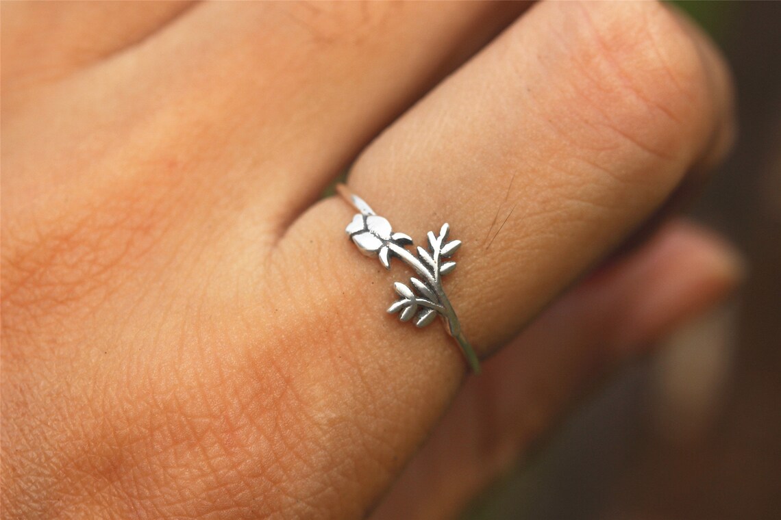 925 Silver June Birth Flower Ringrose Ringrose Flower - Etsy